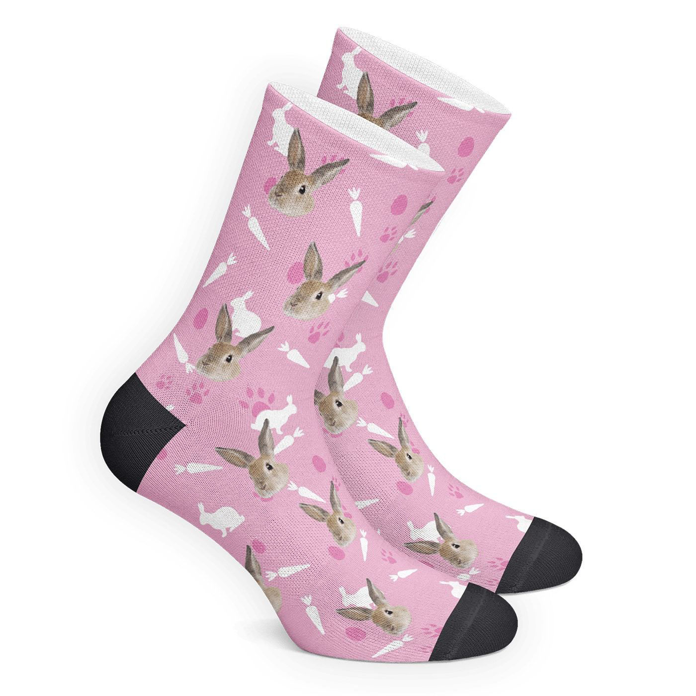 Custom Face Socks - Bunny - Personalized Jewelry & Gifts at Great ...